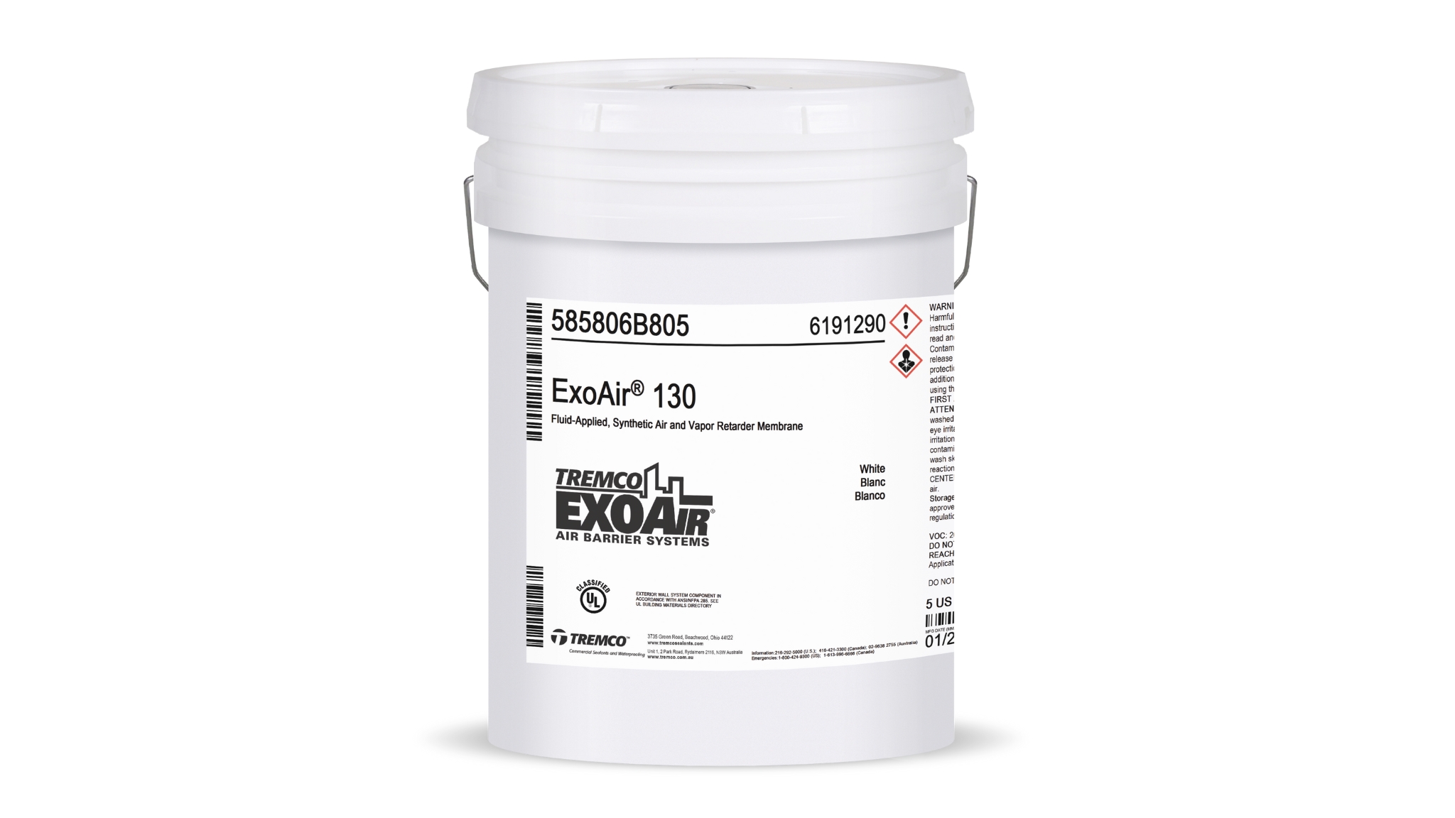 ExoAir 130 | Fluid-Applied Air and Vapor Retarder Membrane